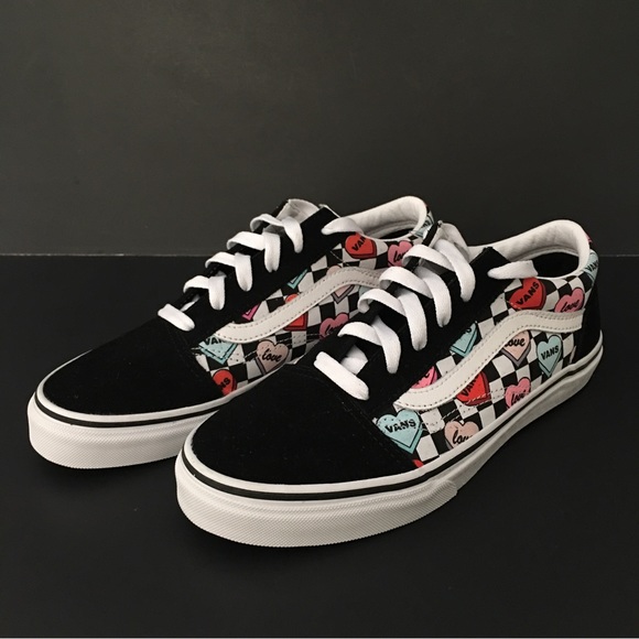 Vans | Shoes | Vans Conversation Candy Hearts Skate Shoes Sneakers Low ...
